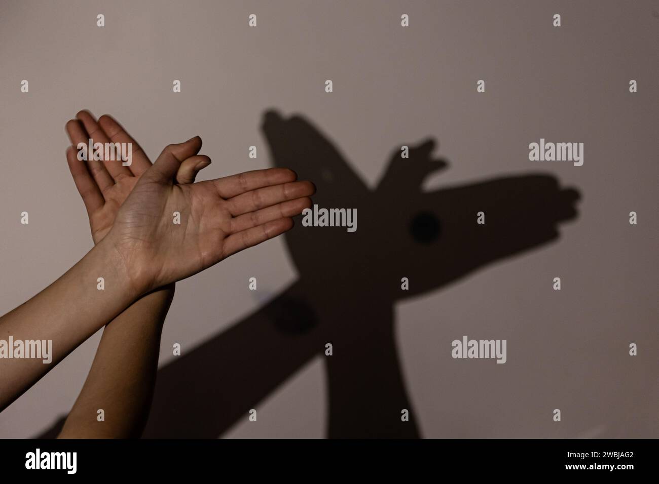 Defocus shadows kid hands on hi-res stock photography and images - Alamy