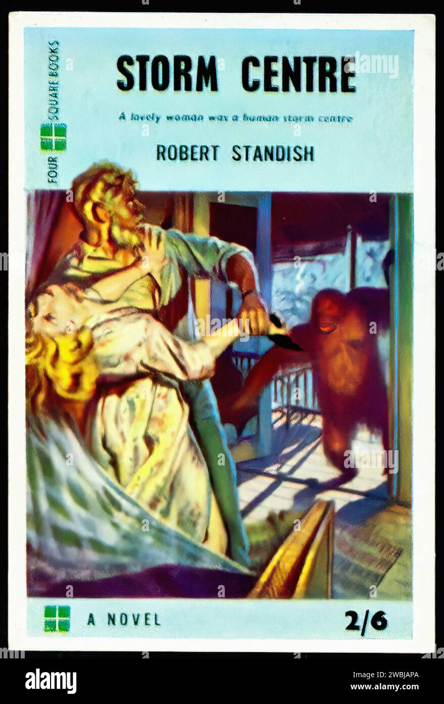 Storm Centre - Vintage Cigarette Card Illustration Stock Photo - Alamy