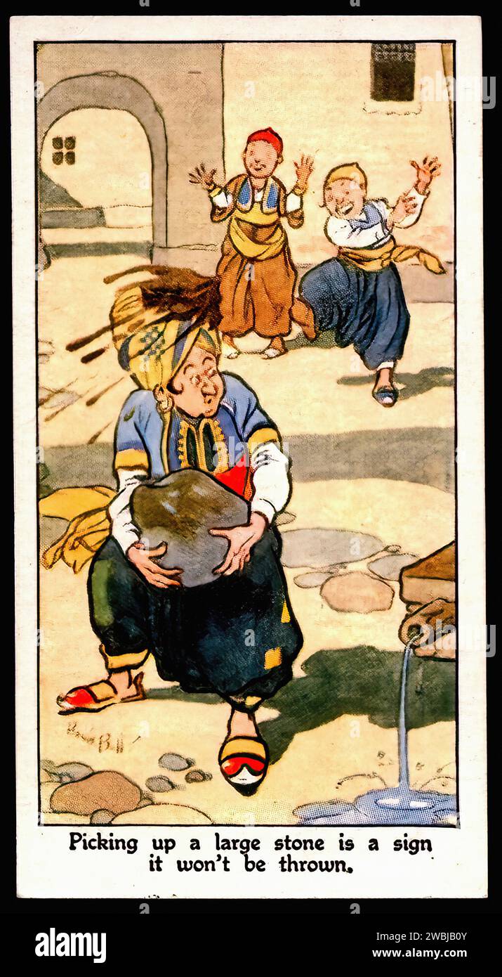 Vintage Eastern Proverbs 1st #16 Illustration Stock Photo - Alamy