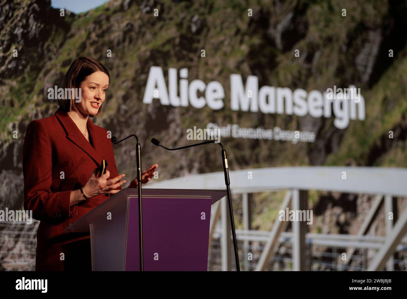 Alice Mansergh, chief executive designate of Tourism Ireland, speaking ...