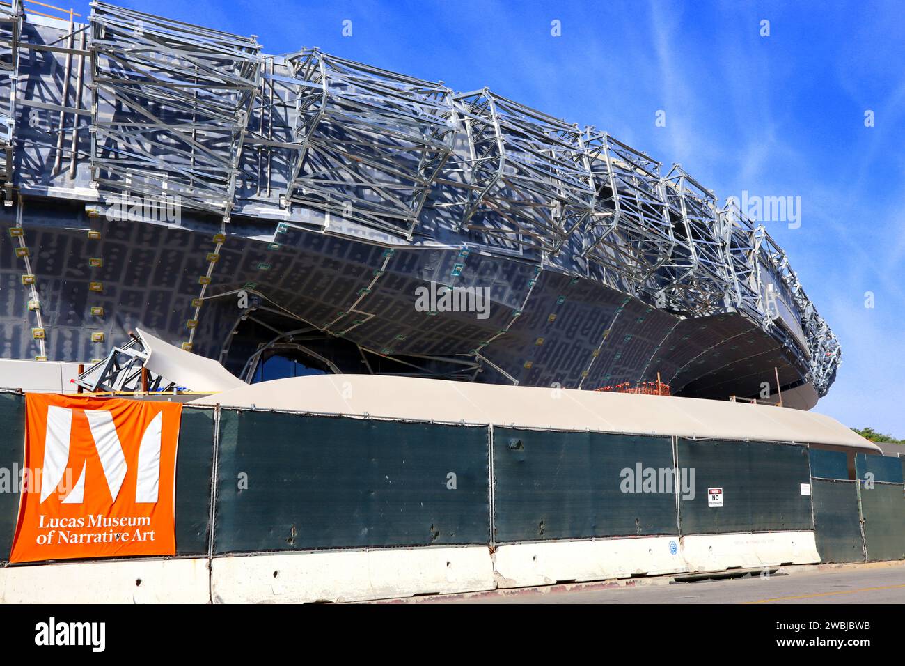 Los Angeles, California – November 4, 2023: LMNA Lucas Museum of Narrative Art under ...