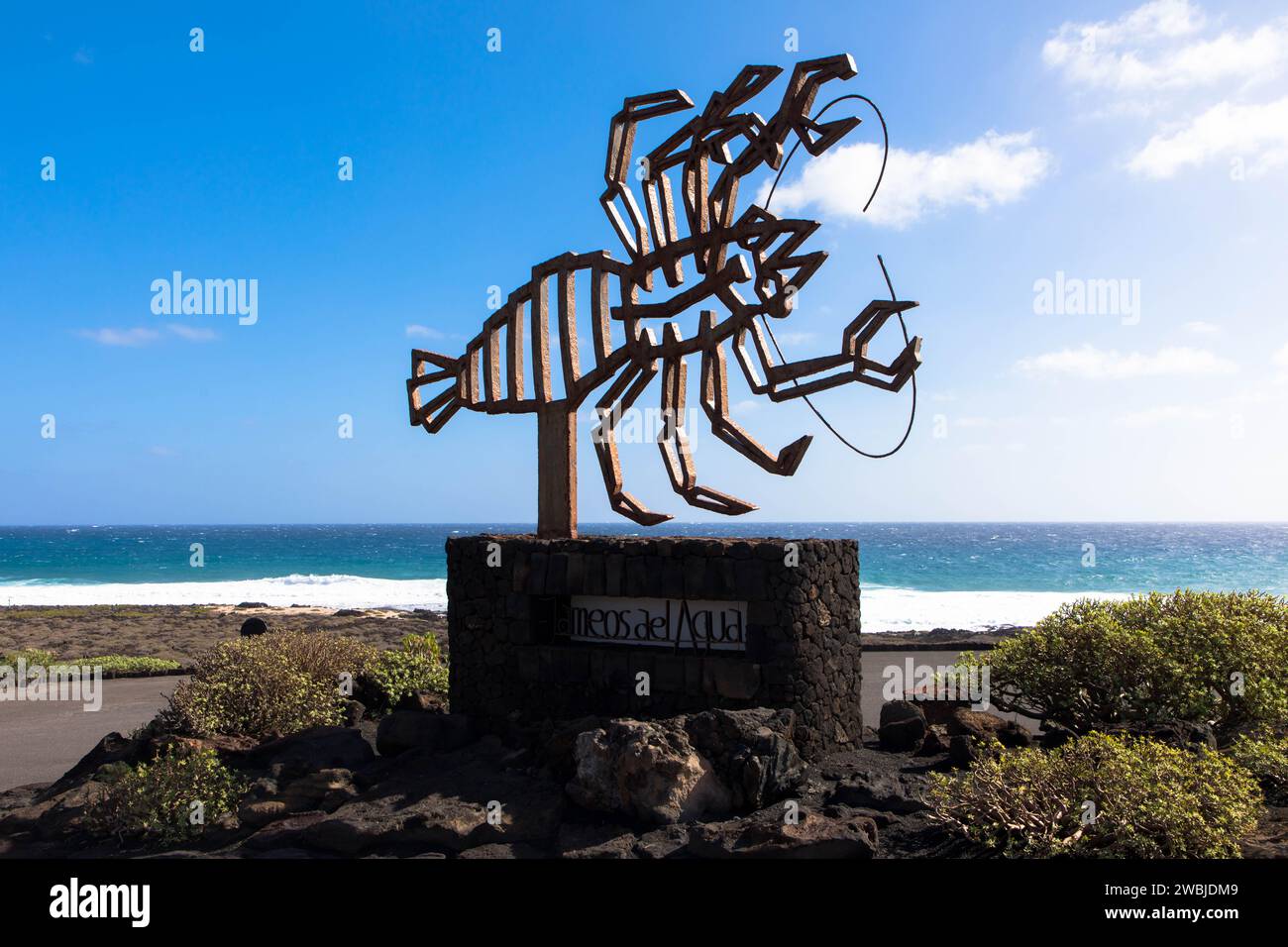 Entrance sign to los jameos del agua hi-res stock photography and ...