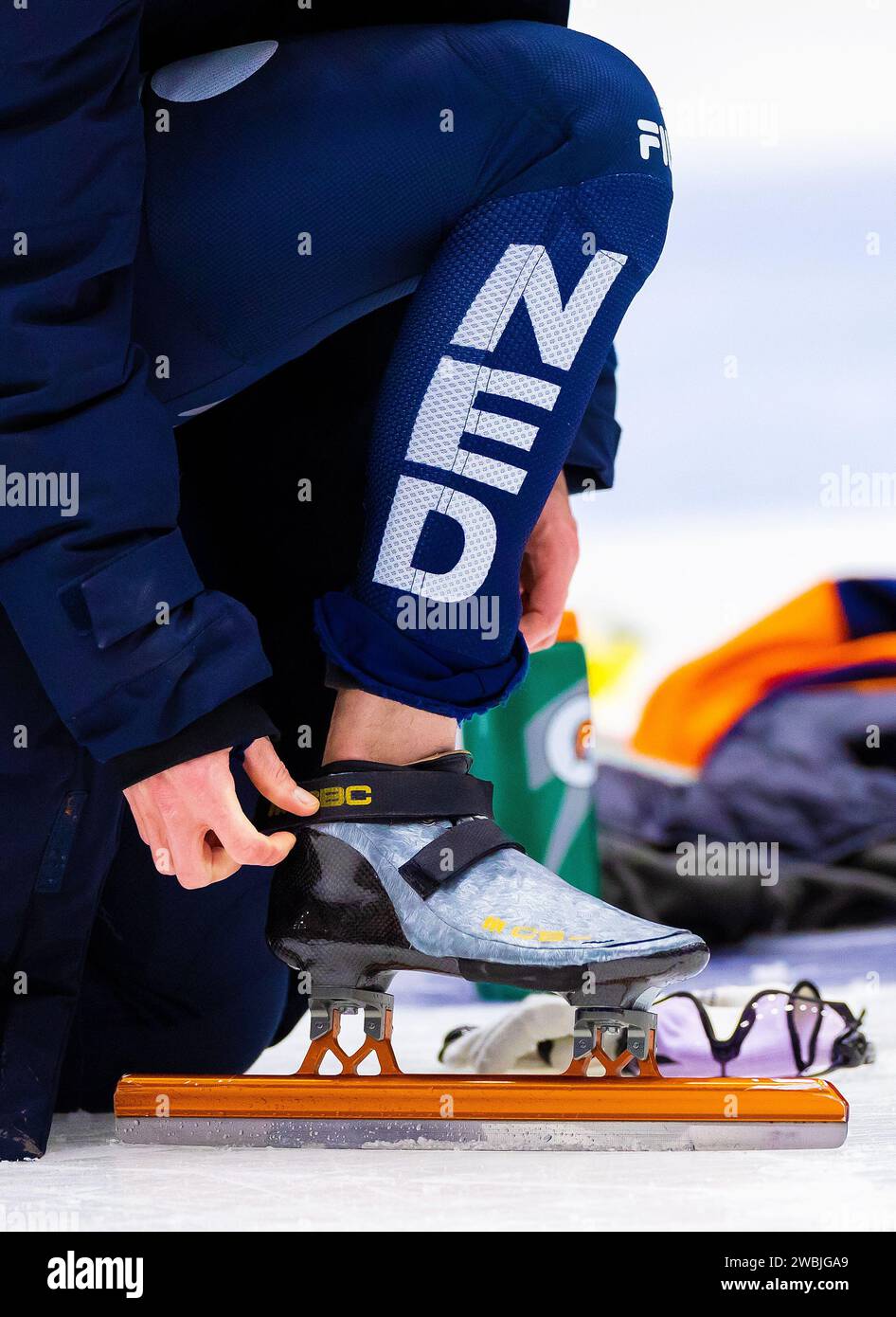 GDANSK - Short tracker Itzhak de Laat during training in the run-up to ...