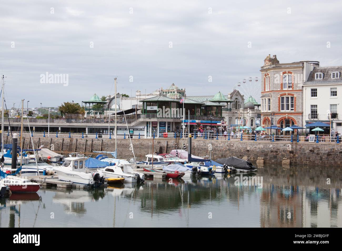 Views over the Harbour in Torquay, Devon in the UK Stock Photo - Alamy