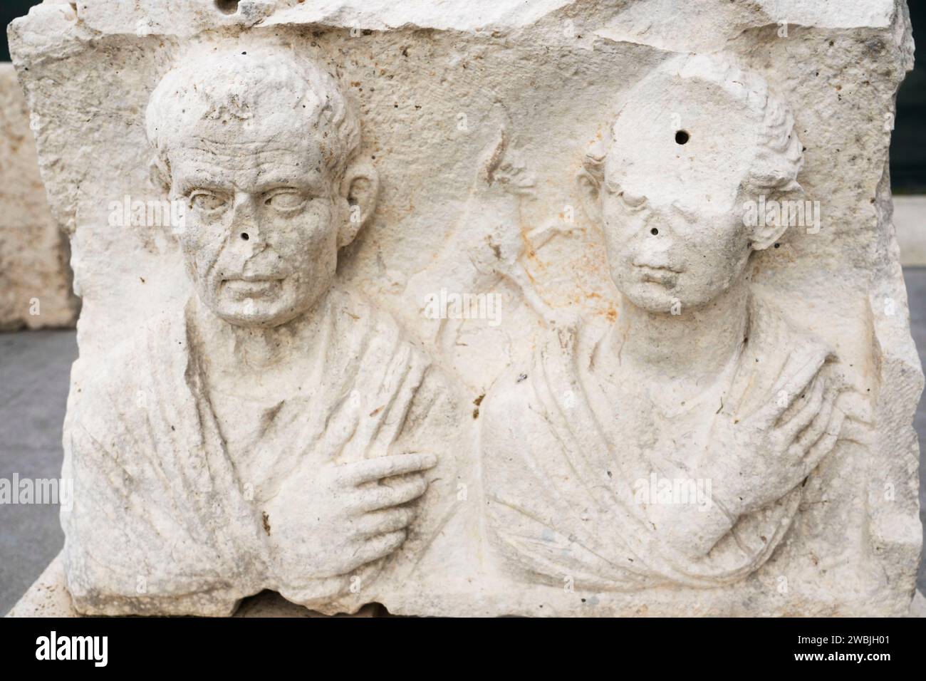 Archeological findings of the Roman Empire are displayed in the Park of ...