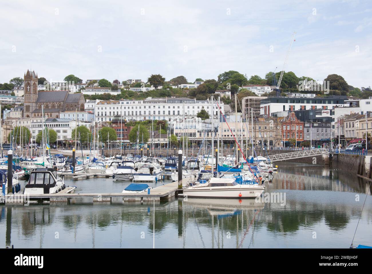 Views over the Harbour in Torquay, Devon in the UK Stock Photo - Alamy