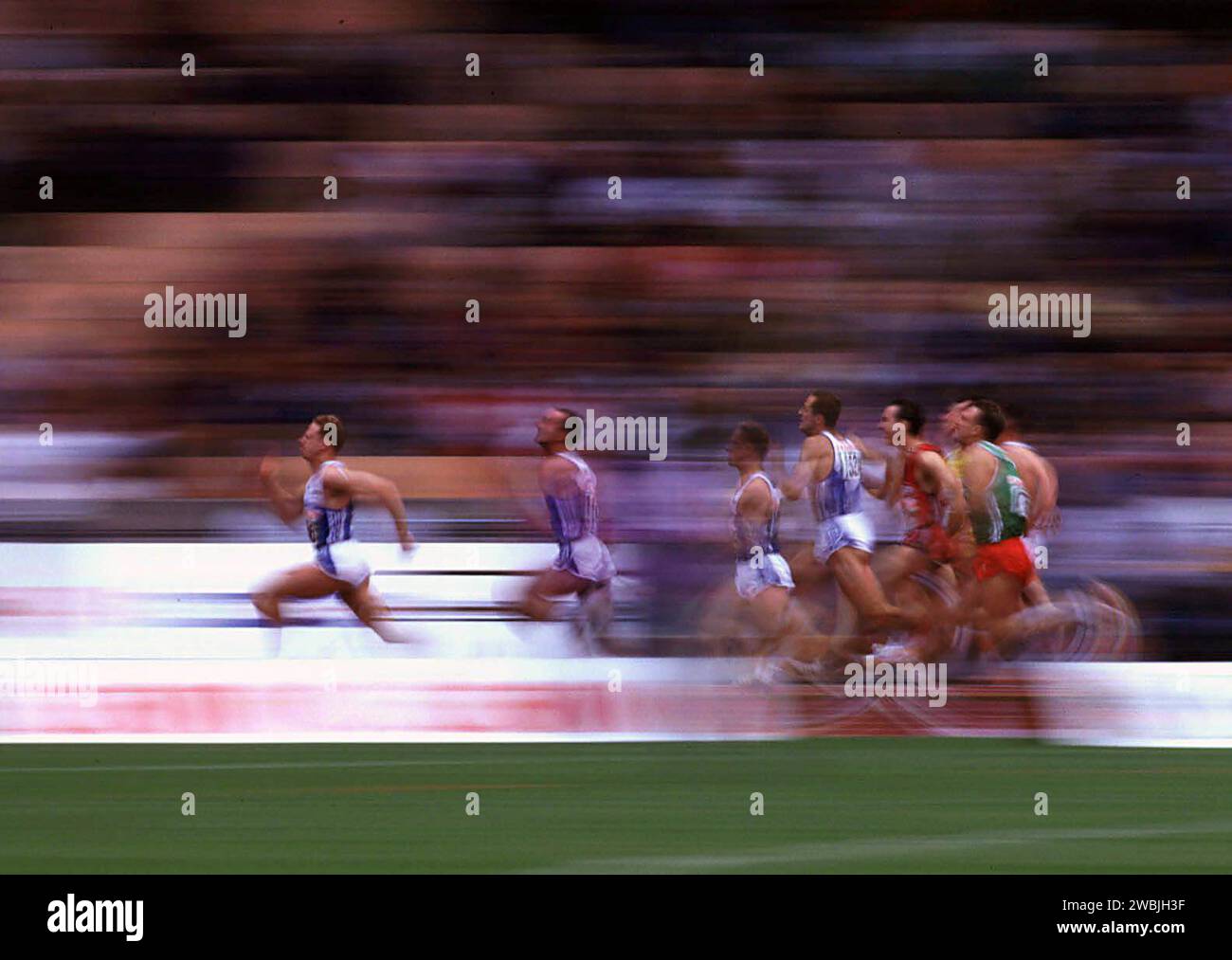 BLUME,Mark 1OOm - Sprint - 100m - Leichtathletik – verwischt Stock ...
