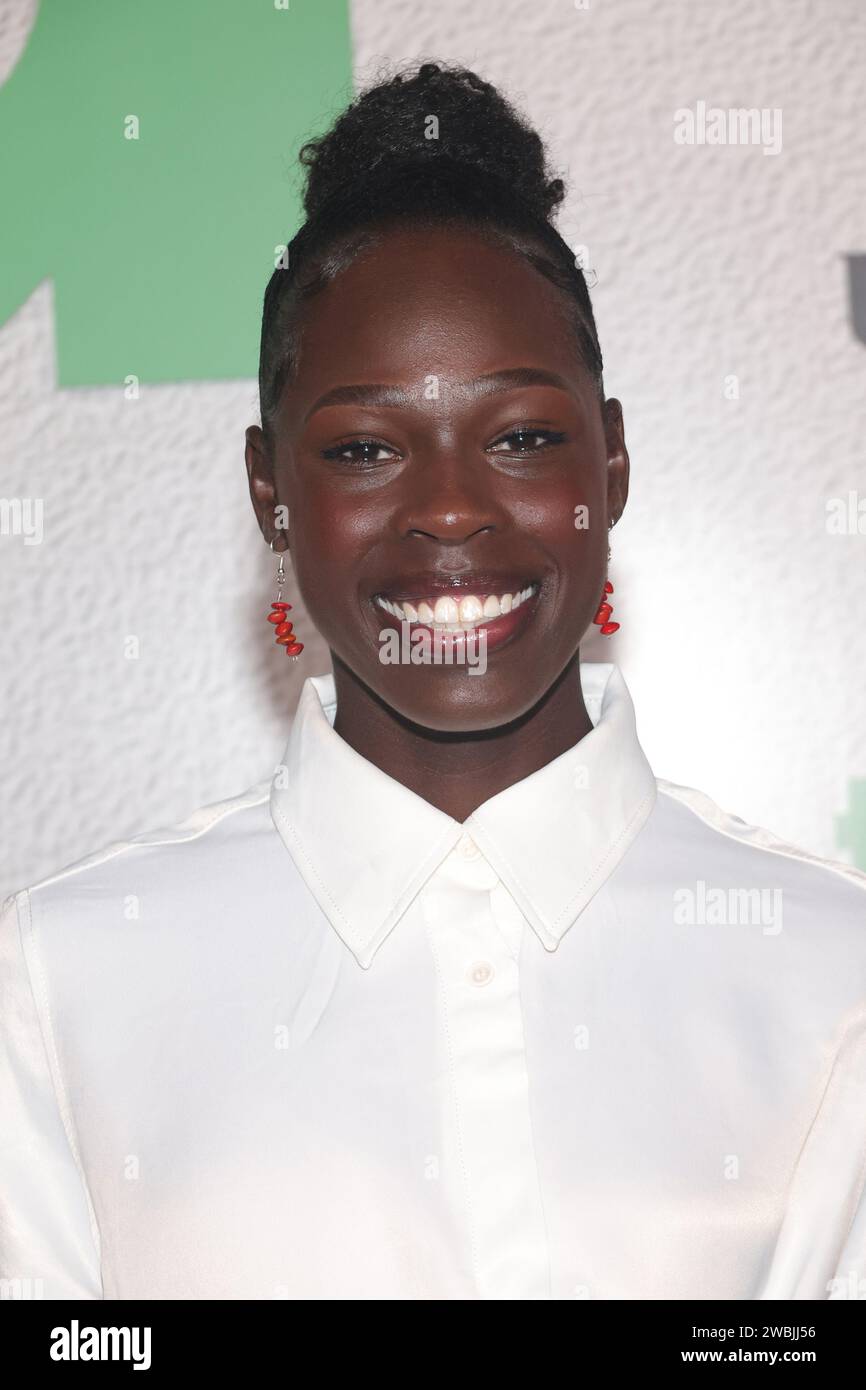 Los Angeles, Ca. 10th Jan, 2024. Athing Mu at PeacockÕs Ted Series ...