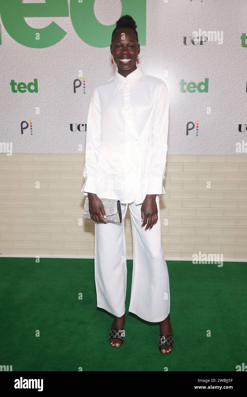 Los Angeles, Ca. 10th Jan, 2024. Athing Mu at PeacockÕs Ted Series ...