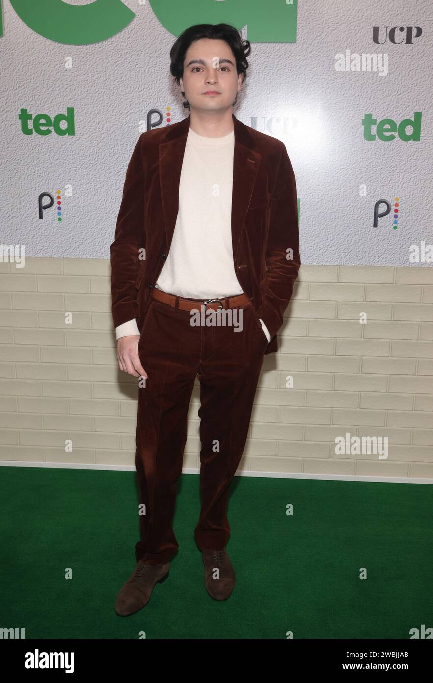 Los Angeles, Ca. 10th Jan, 2024. Max Burkholder at PeacockÕs Ted Series ...