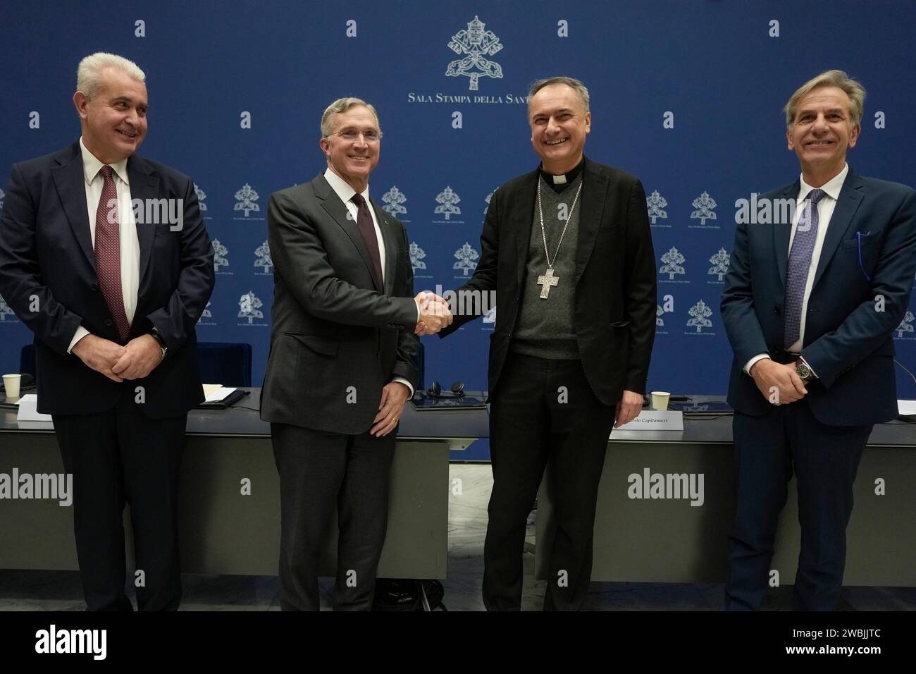 From left, Pietro Zander, head of the artistic heritage section of the ...