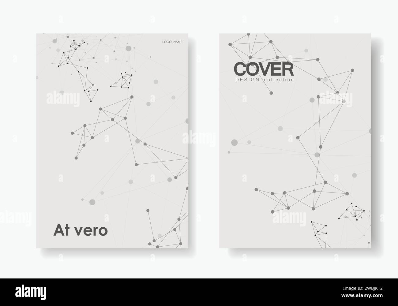Abstract cover composition. Brochure template design. Polygonal ...