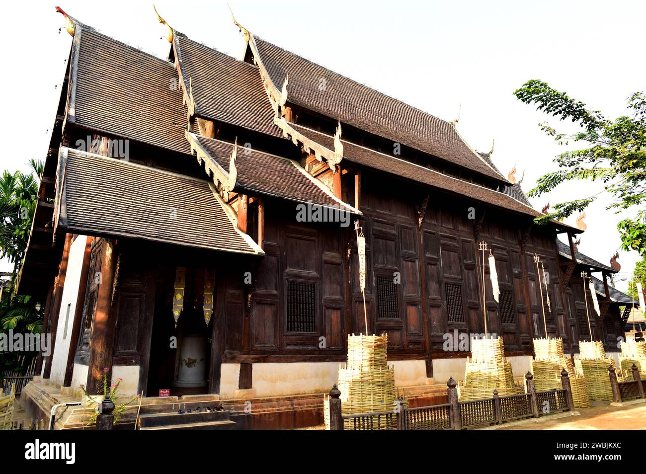 Chiang Mai, Wat Phan Tao (14th century). Thailand Stock Photo - Alamy