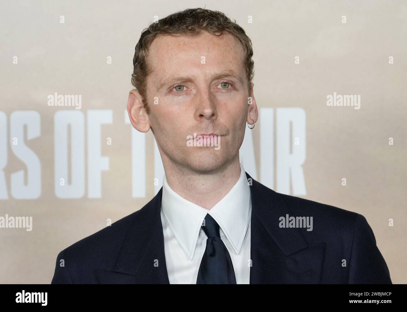 Los Angeles, USA. 10th Dec, 2023. Edward Ashley arrives at the Apple TV 's MASTERS OF THE AIR ...