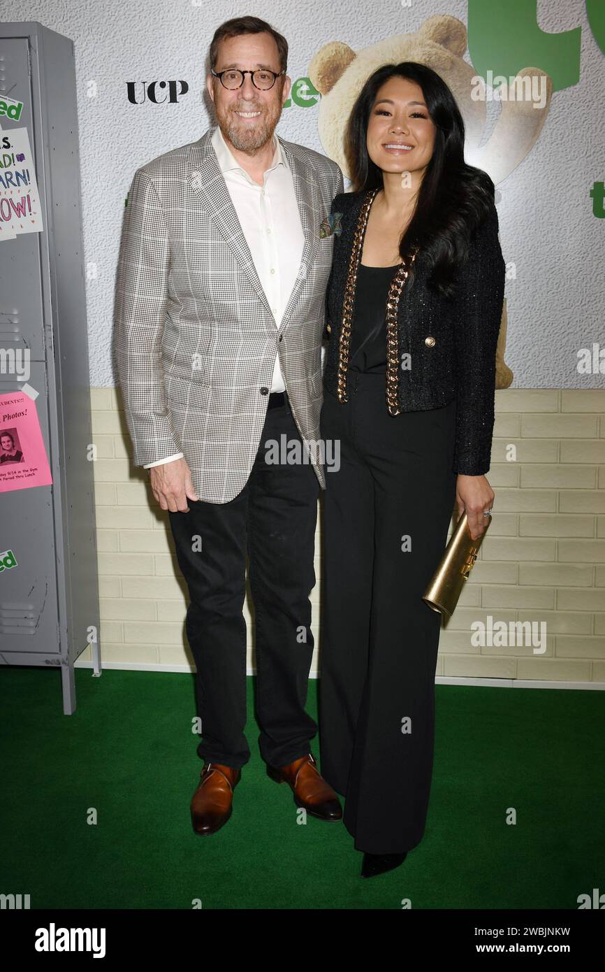 Los Angeles, Ca. 10th Jan, 2024. Rob Minkoff and Crystal Kung Minkoff ...
