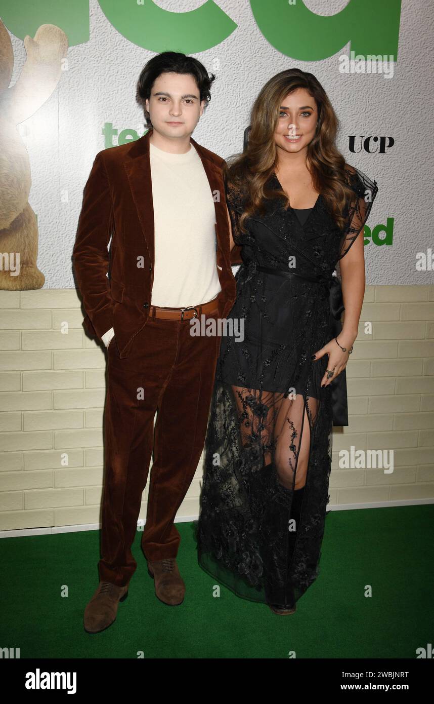 Los Angeles, Ca. 10th Jan, 2024. Max Burkholder and Giorgia Whigham at ...