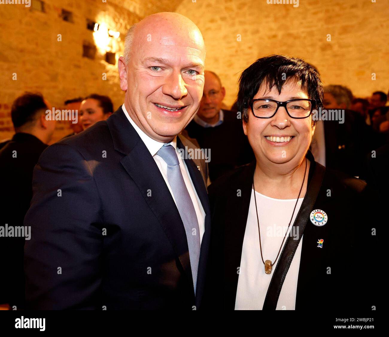 Kai Wegner, Ines Karl beim Neujahrsempfang der CDU spandau in der ...