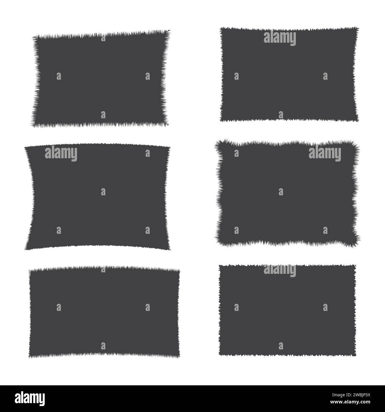 Torn paper edge rectangle Cut Out Stock Images & Pictures - Alamy