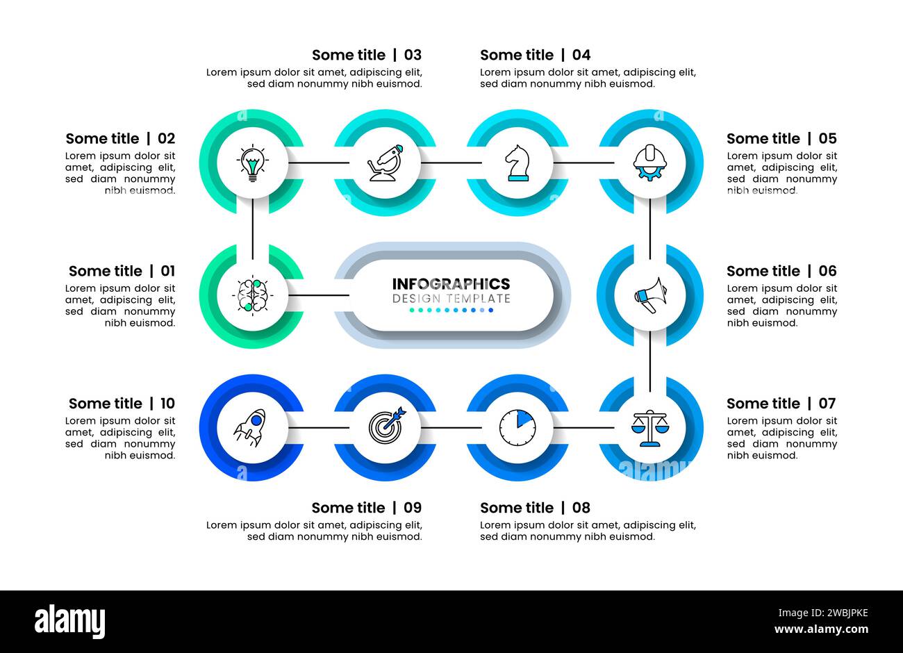 10 step flow chart hi-res stock photography and images - Alamy