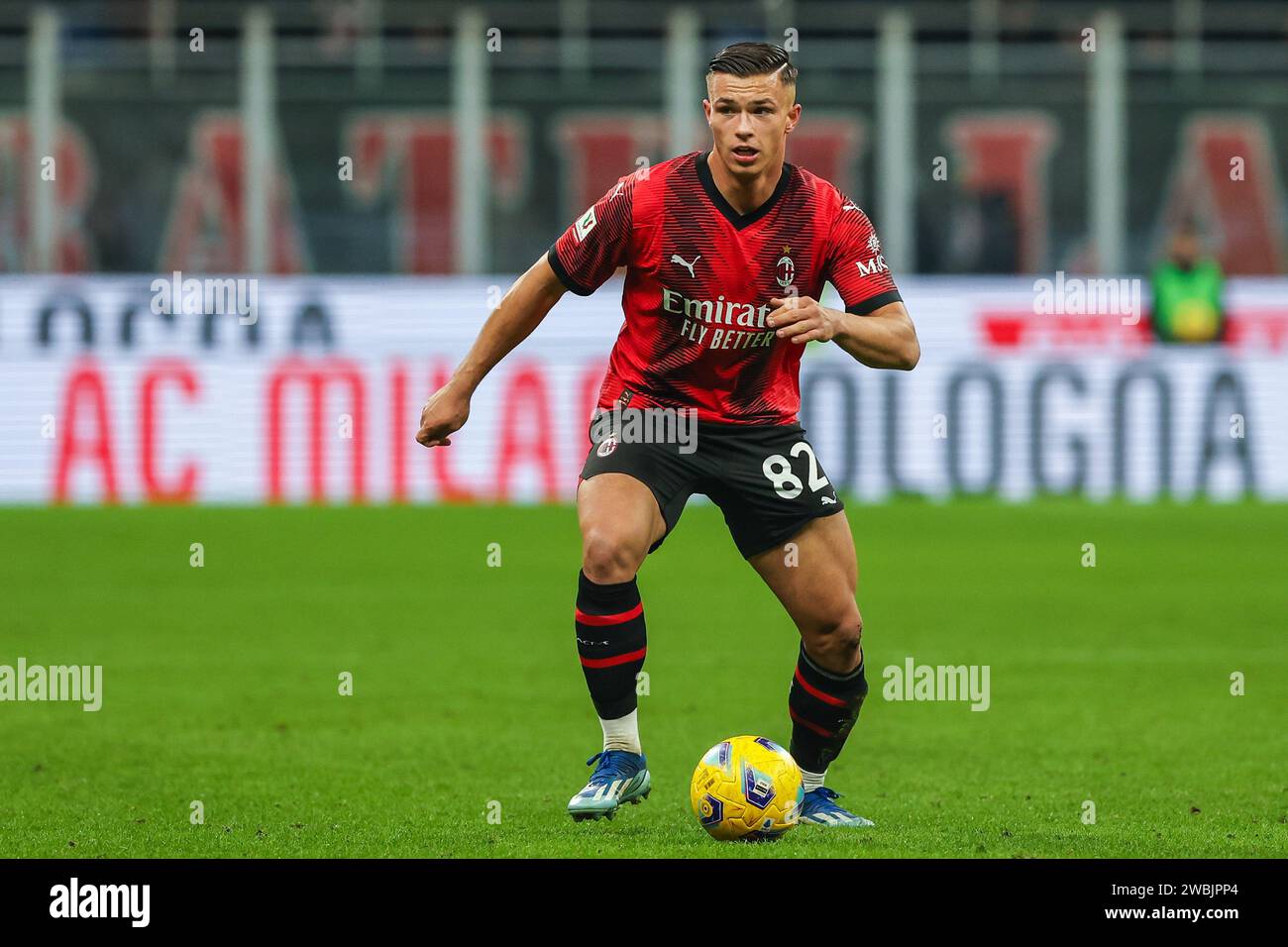 Milan, Italy. 10th Jan, 2024. Jan-Carlo Simic of AC Milan seen in ...