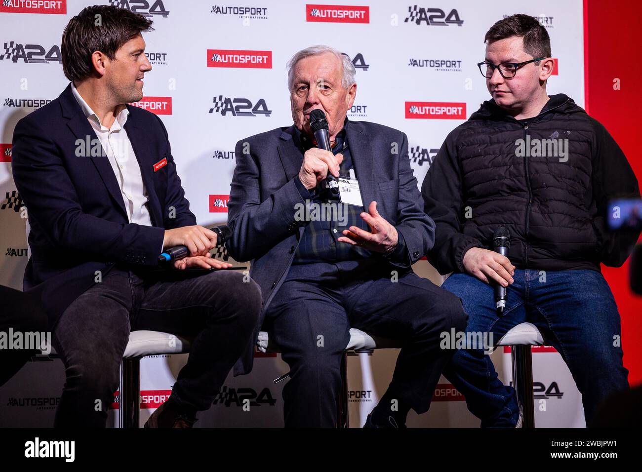 Birmingham, UK, 11 Jan 2024, Autosport International Show 2024, l to r ...