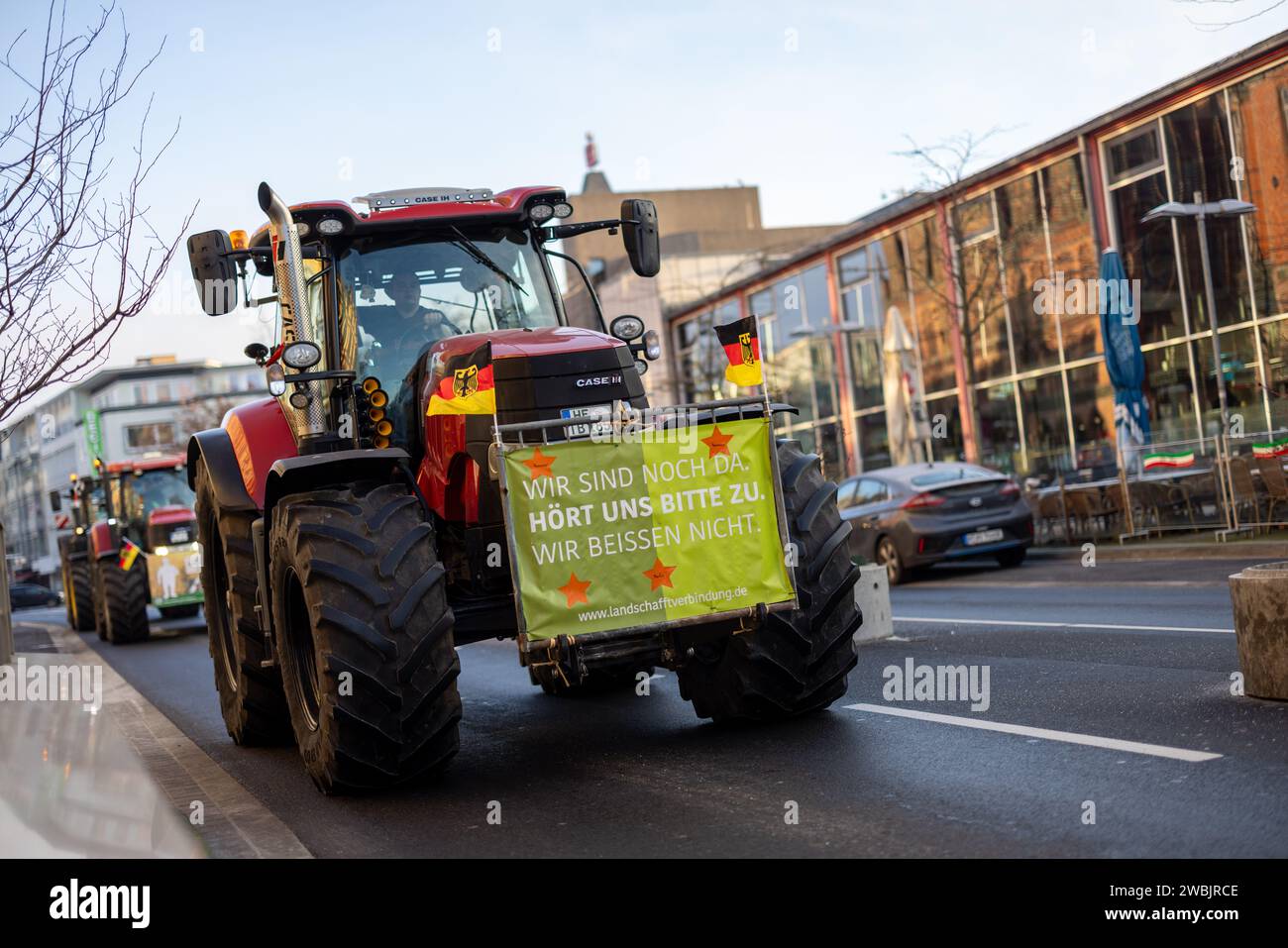 Hannover, Lower Saxony, Germany - 11 January 2024: Farmer protests in ...