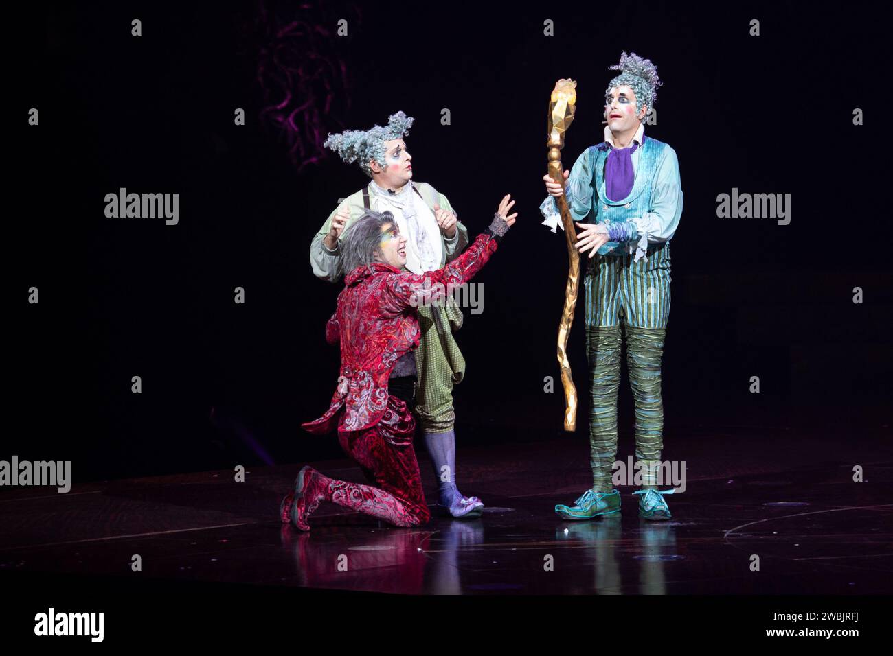 London Uk 10 Jan 2024 Pictured Clowns Pablo Gomis Lopez Pablo Bermejo Mr Fleur Bogdan