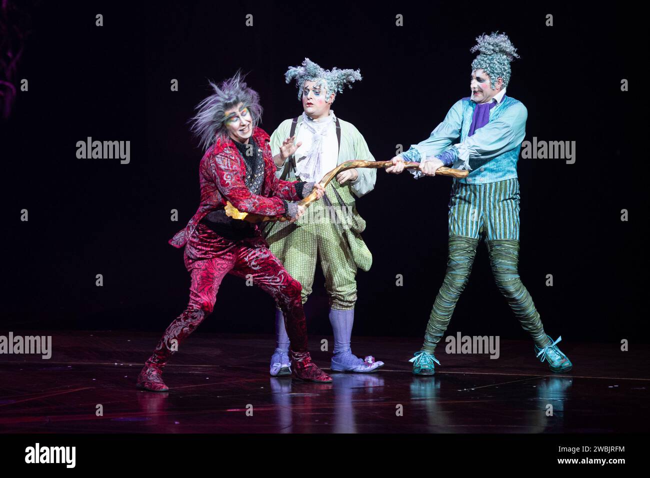 London, UK. 10 Jan, 2024. Pictured: Clowns Pablo Gomis Lopez, Pablo ...