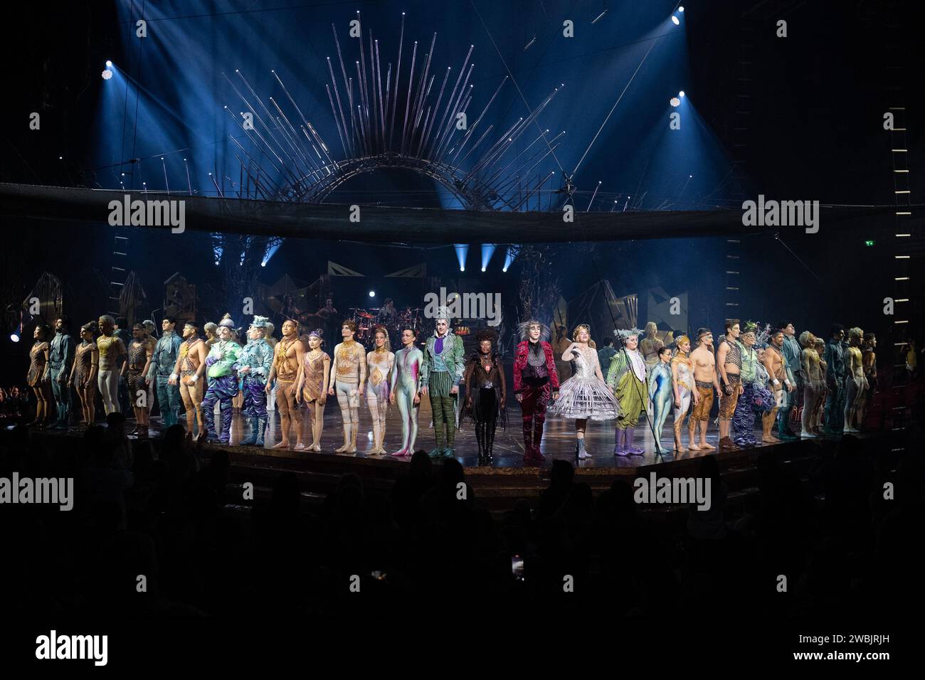 London, UK. 10 Jan, 2024. Pictured: Performers take a bow at the finale ...