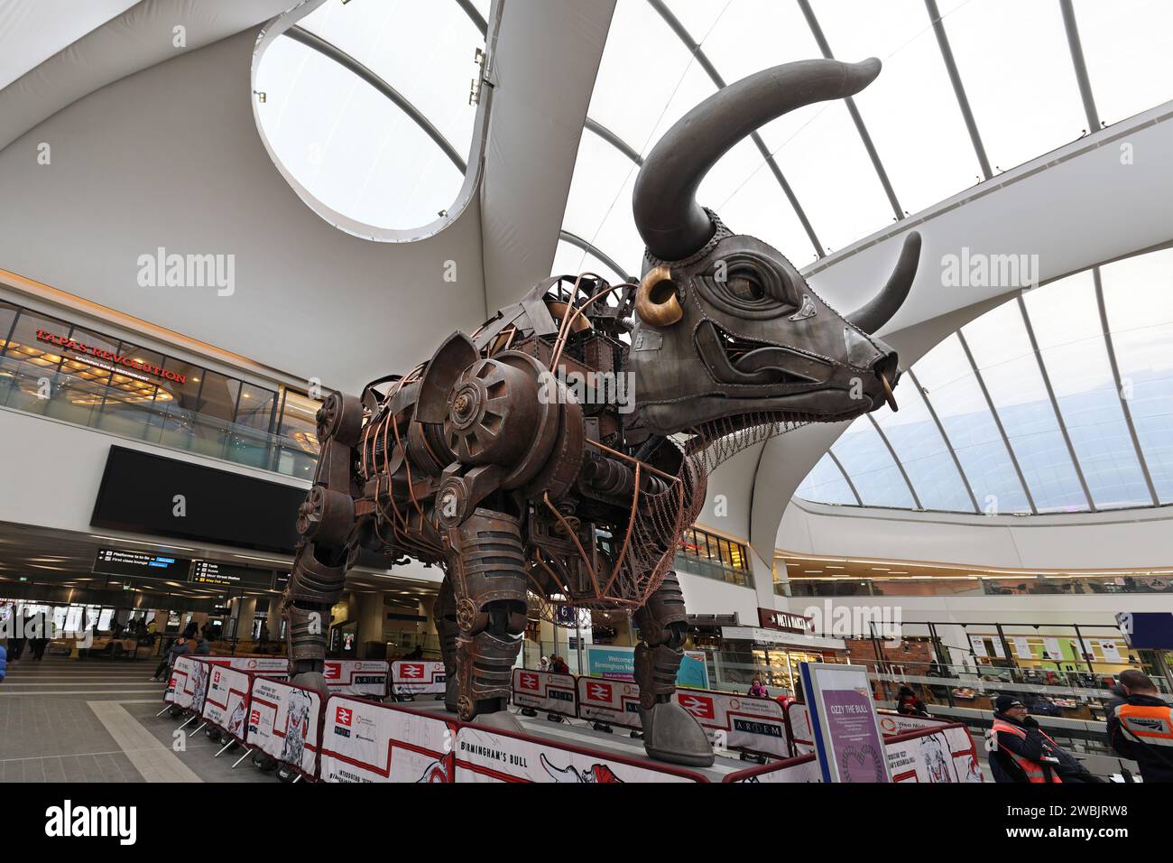 Ozzy the Bull at Birmingham New Street railway station, Birmingham ...