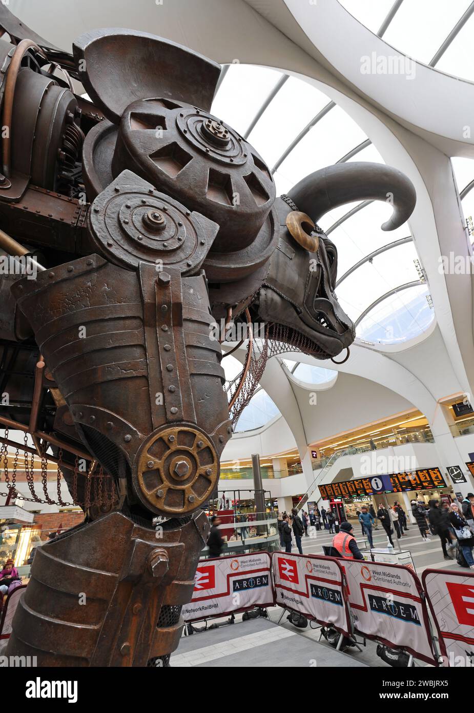 Ozzy the Bull at Birmingham New Street railway station, Birmingham ...