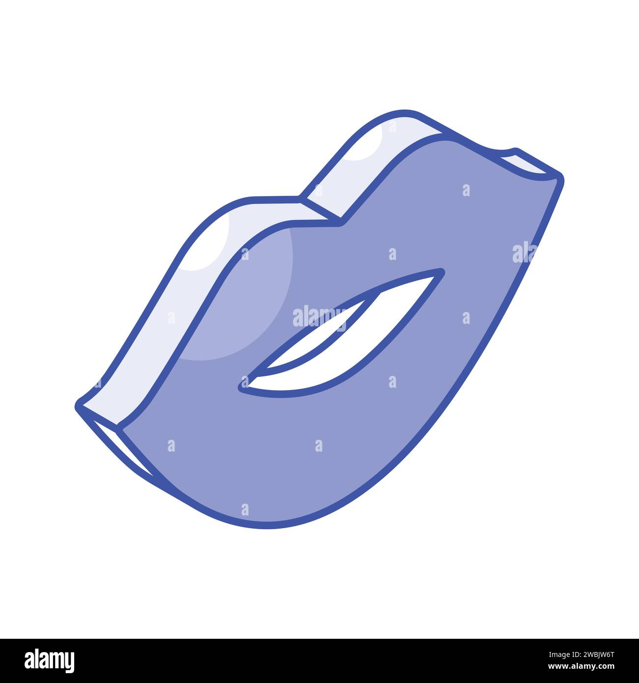 Take A Look At This Glossy Lips Vector Design Isolated On White Background Stock Vector Image