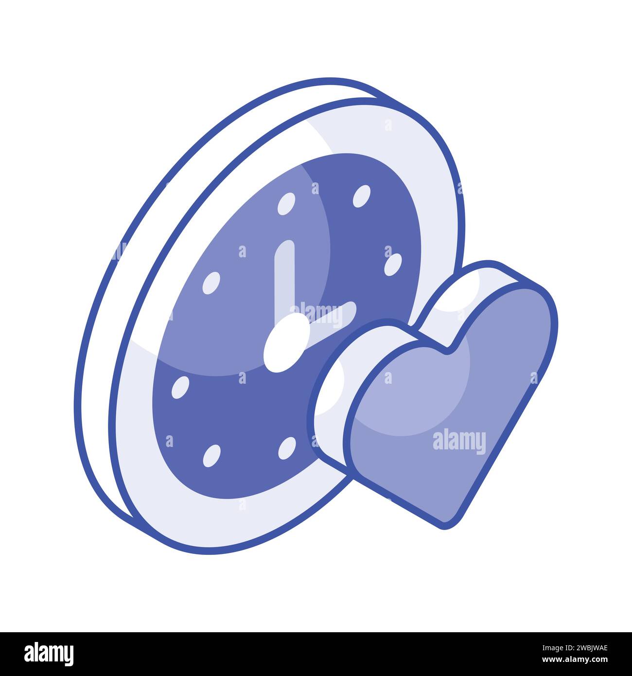 Time clock of the heart Stock Vector Images - Alamy