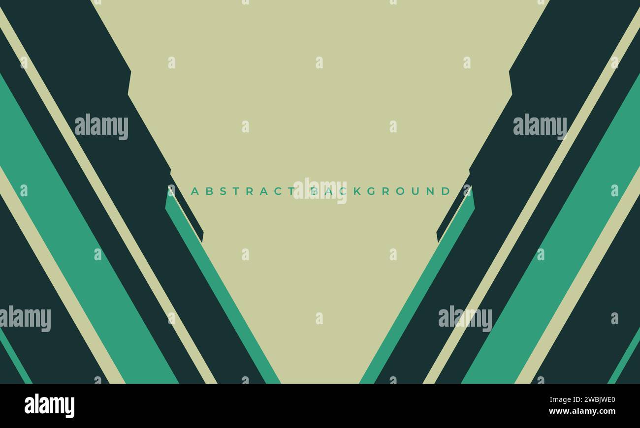 Vector abstract background with green geometric shapes and lines ...