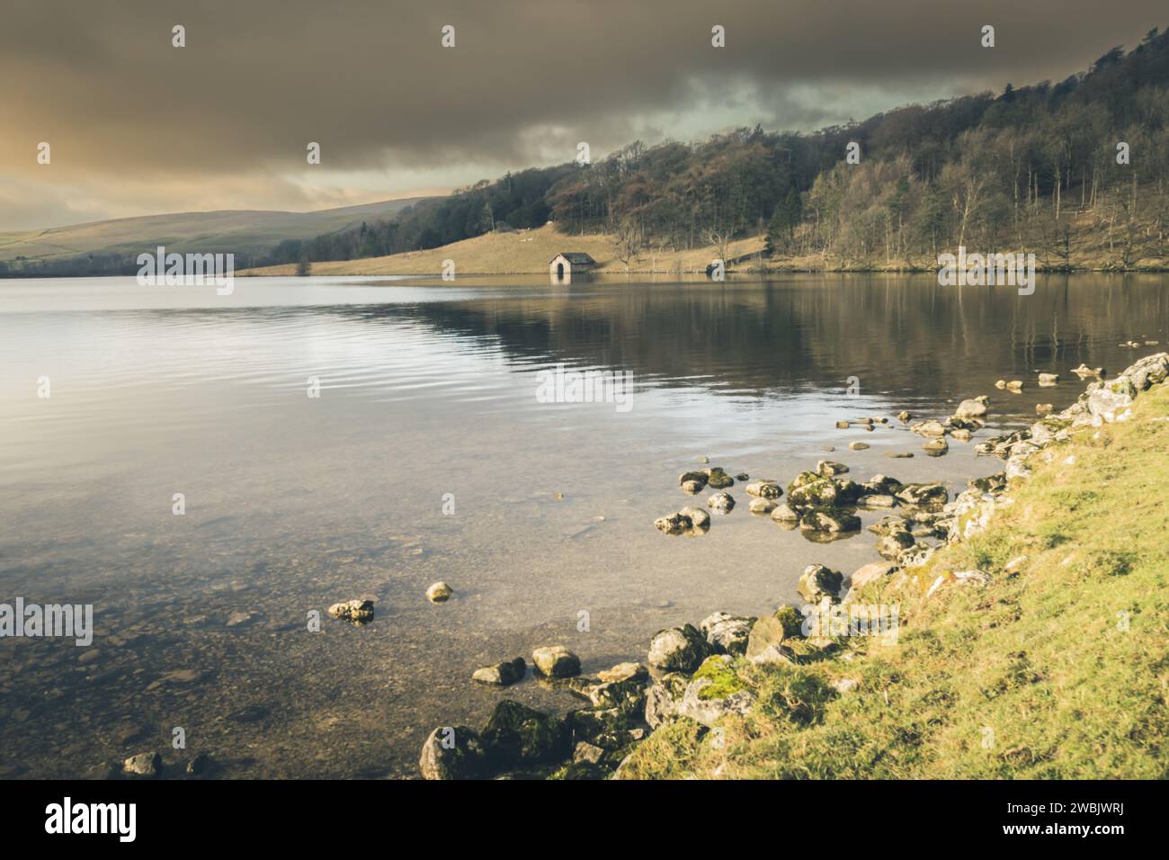 Malham Tarn is a glacial lake near the village of Malham in the ...