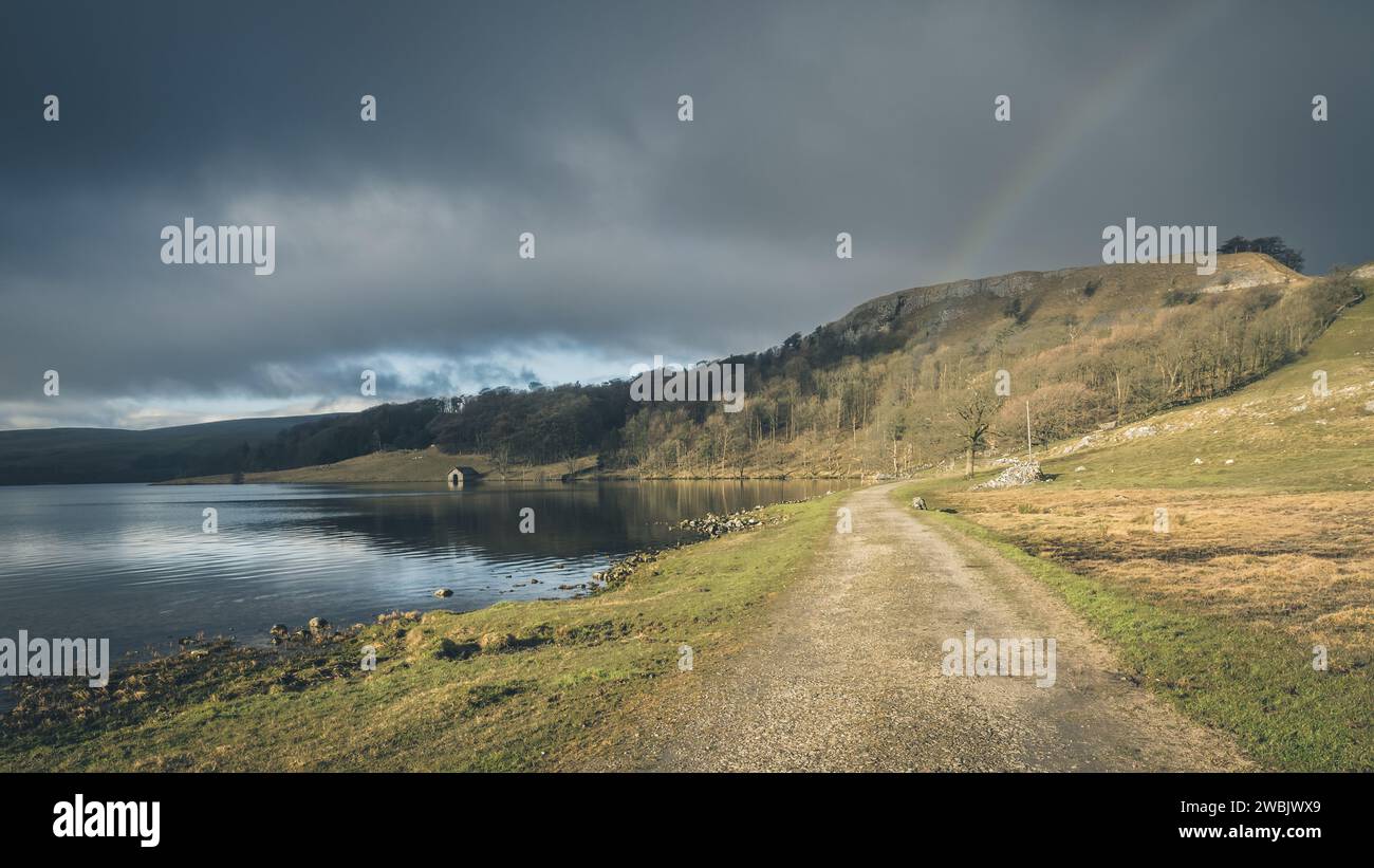 Malham Tarn is a glacial lake near the village of Malham in the ...