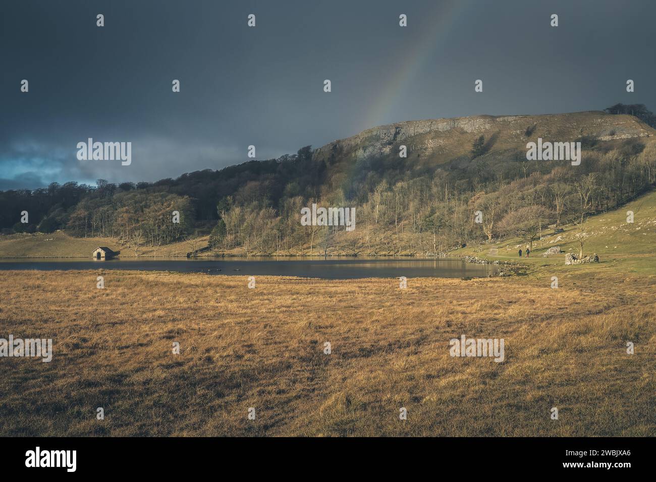 Malham Tarn is a glacial lake near the village of Malham in the ...