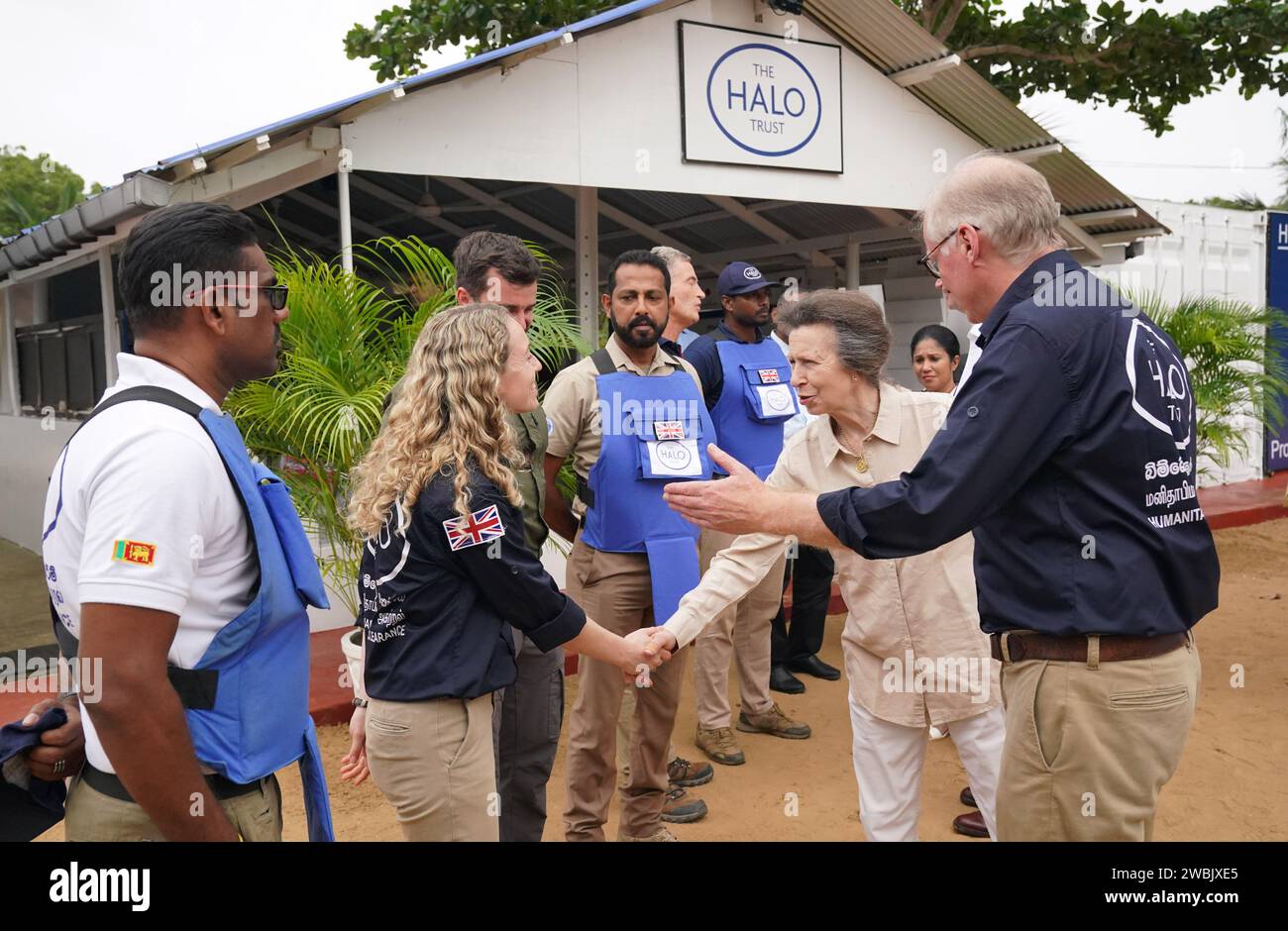 The Princess Royal visits the Halo Trust site in Muhamalai during day ...
