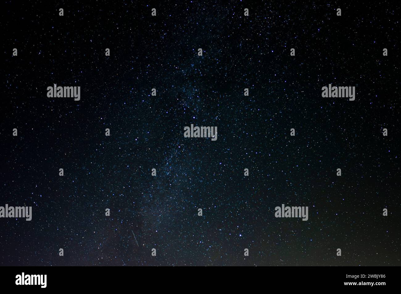 Night sky full of stars in the Bieszczady National Park, Poland Stock ...