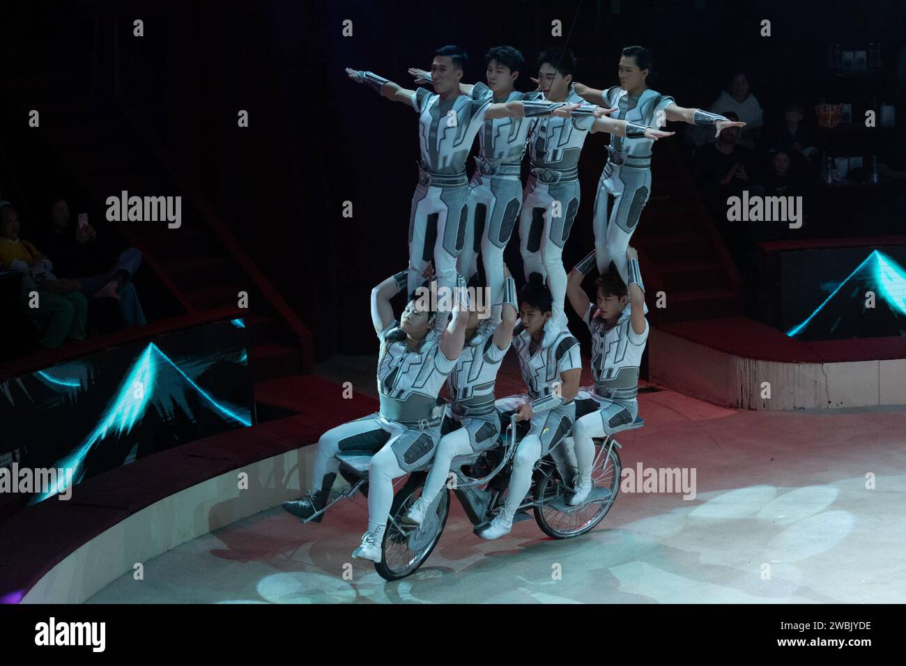 Budapest. 10th Jan, 2024. Members of the China National Acrobatic ...