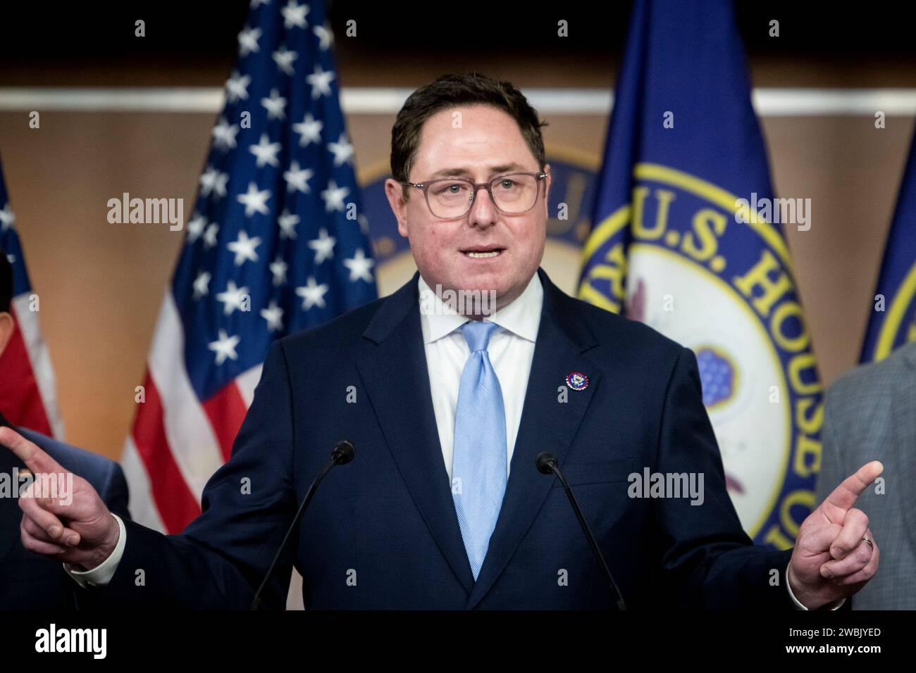 United States Representative Mike Flood (Republican of Nebraska) offers ...