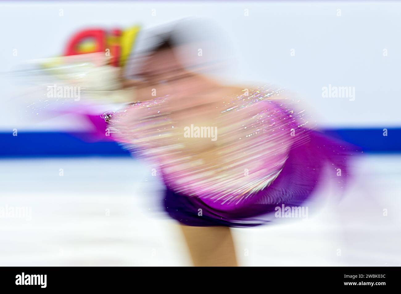 Regina SCHERMANN (HUN), during Women Short Program, at the ISU European ...