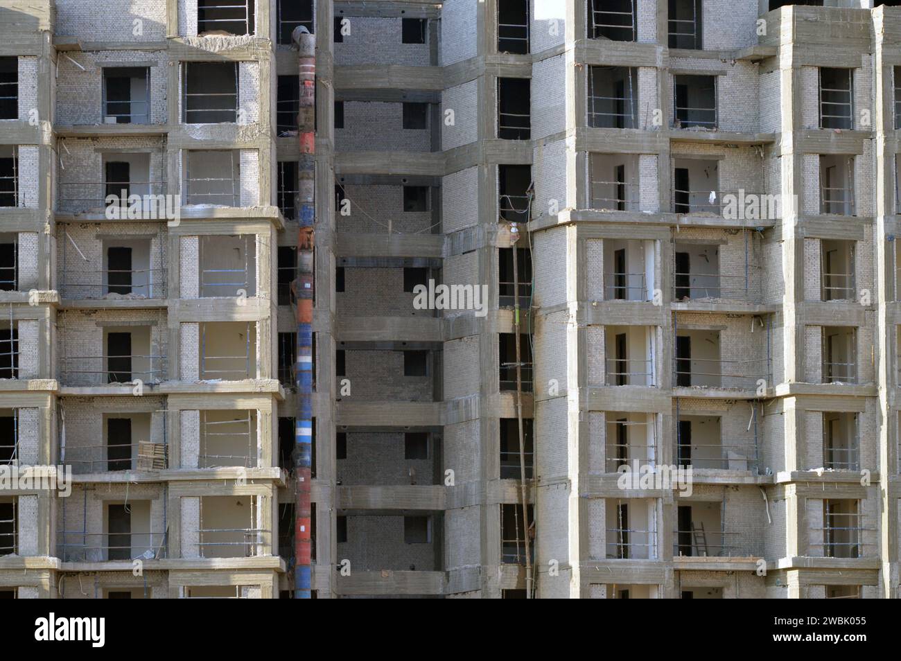 Giza, Egypt, January 7 2024: New residential high rise in Egypt, real ...