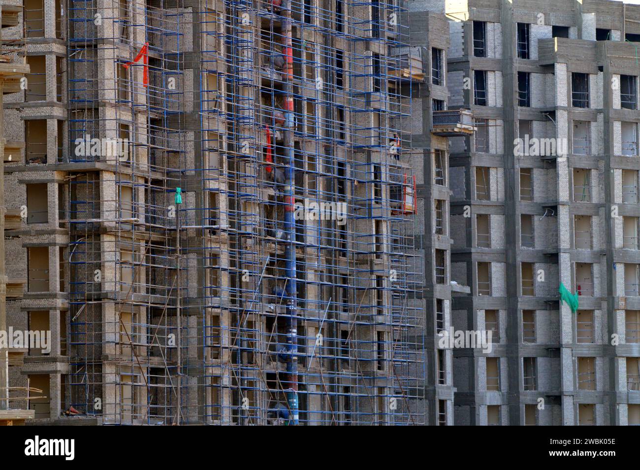 Giza, Egypt, January 7 2024: New residential high rise in Egypt, real ...