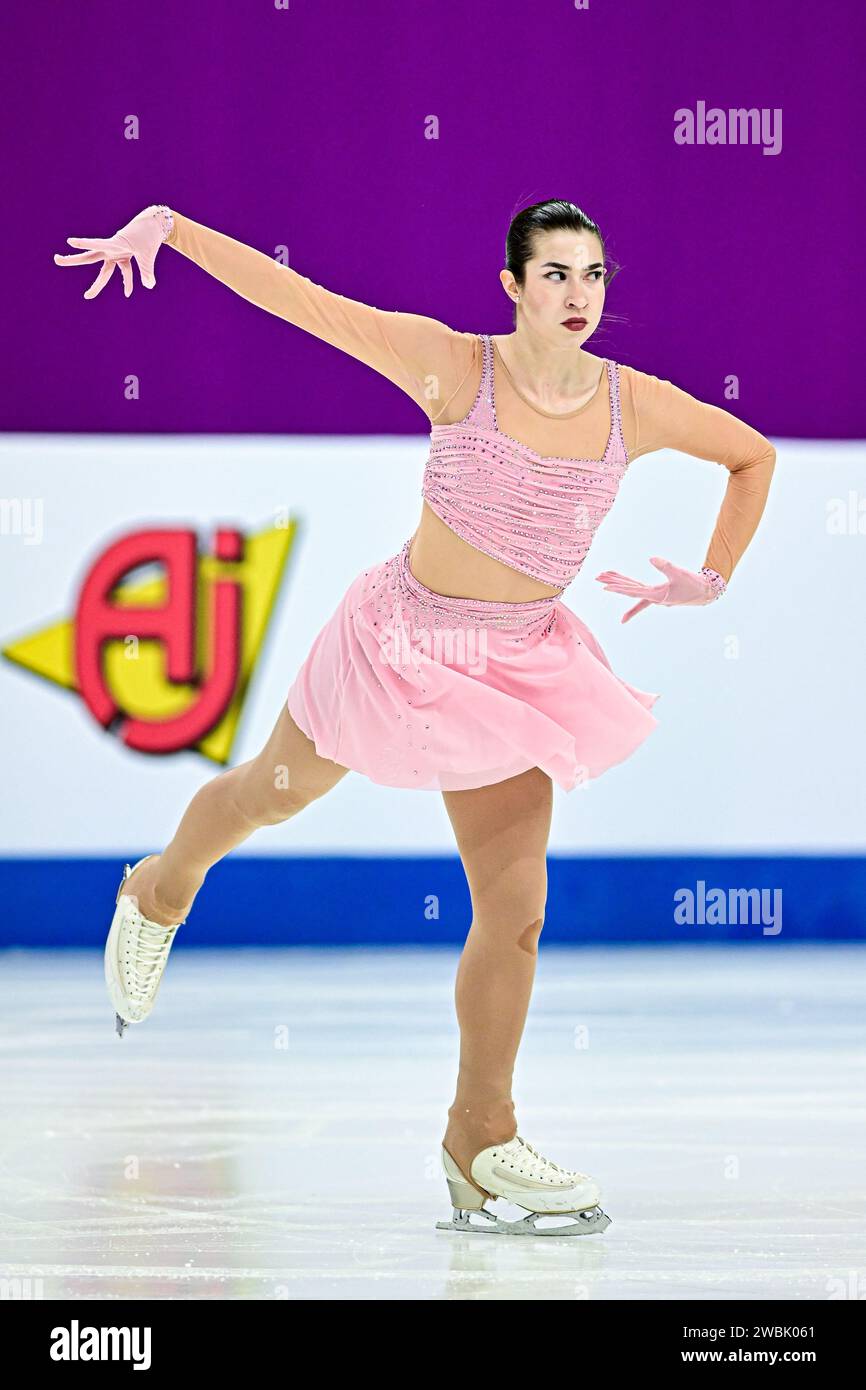 Ana Sofia BESCHEA (ROU), during Women Short Program, at the ISU ...