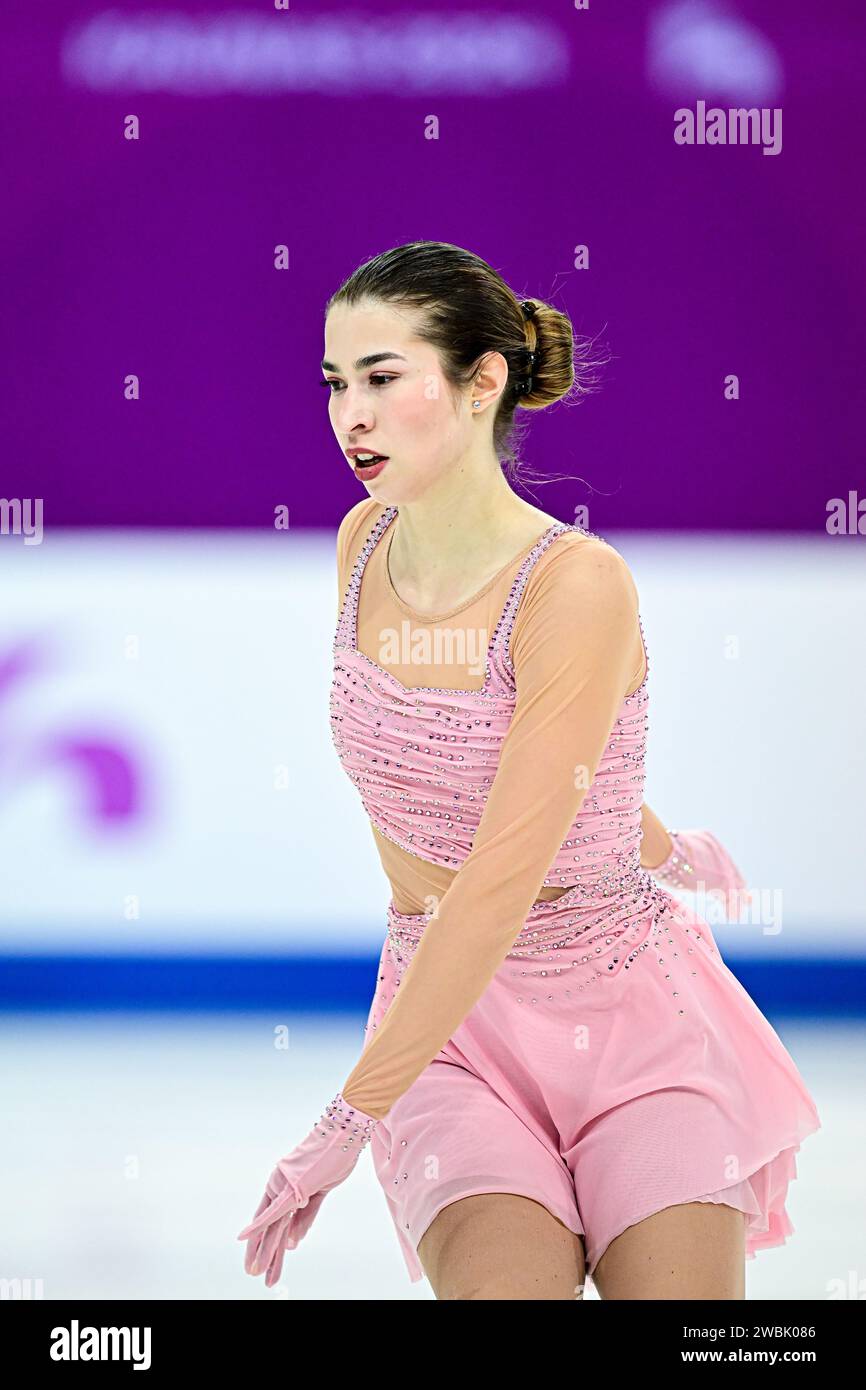 Ana Sofia BESCHEA (ROU), during Women Short Program, at the ISU ...