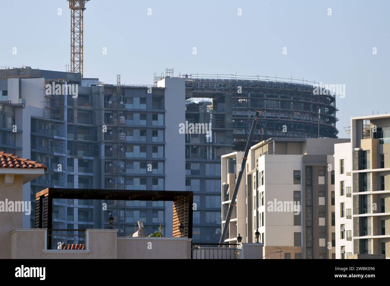 Giza, Egypt, January 7 2024: New residential high rise in Egypt, real ...