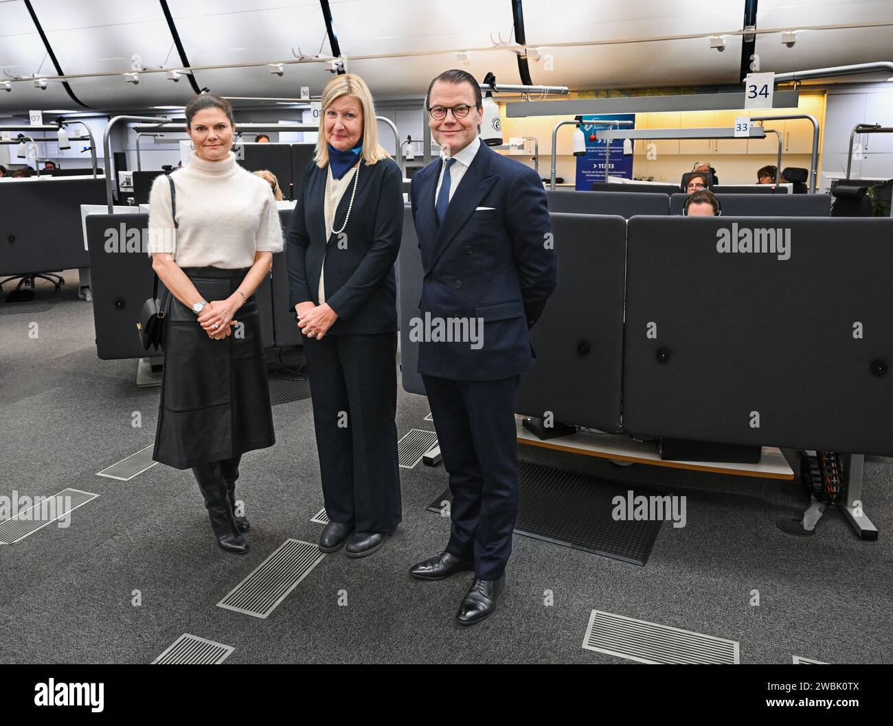 Stockholm, Sweden. 11th Jan, 2024. Sweden's Crown Princess Victoria and ...