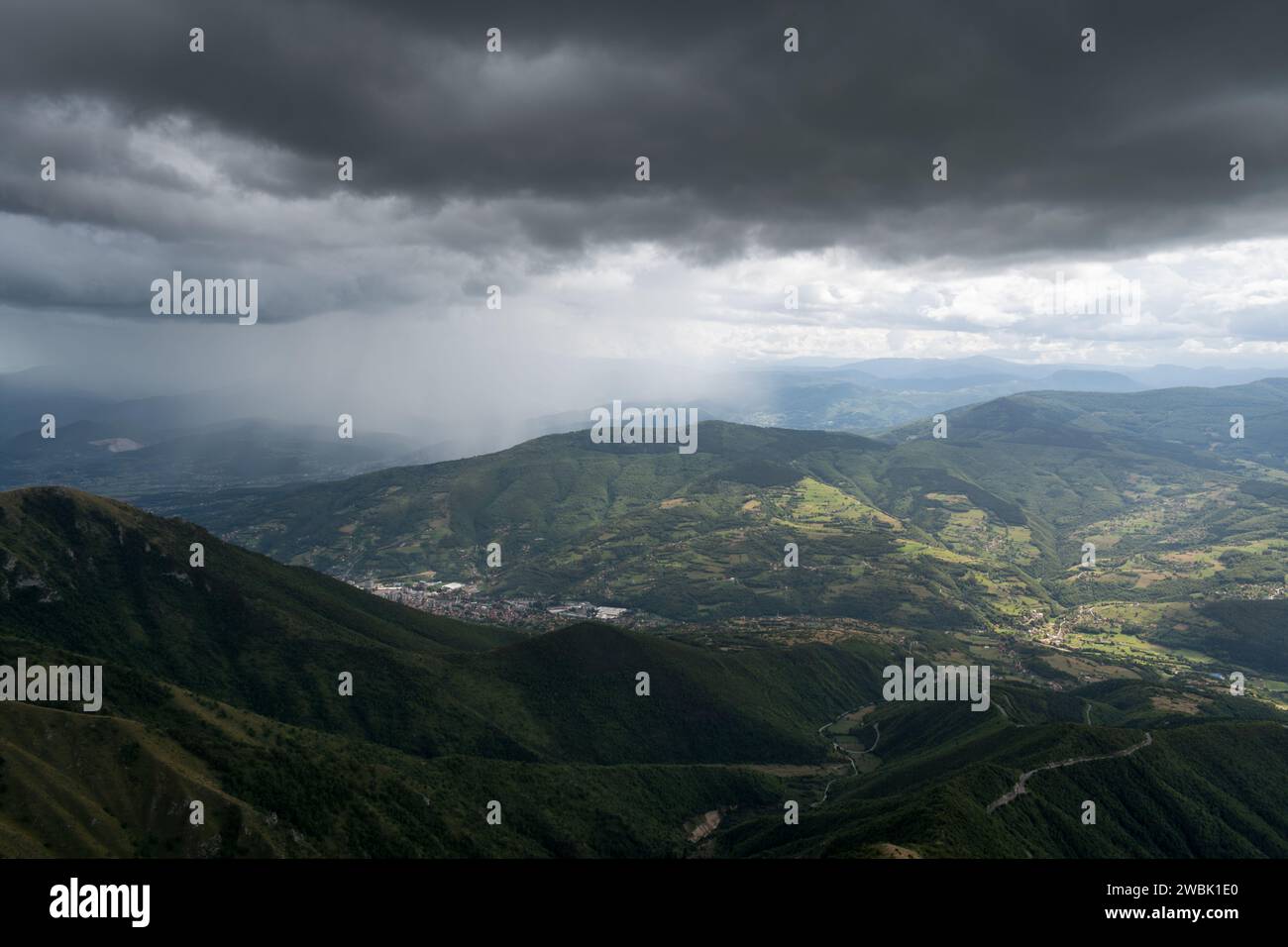 Beautiful gloomy view mountains hi-res stock photography and images - Alamy