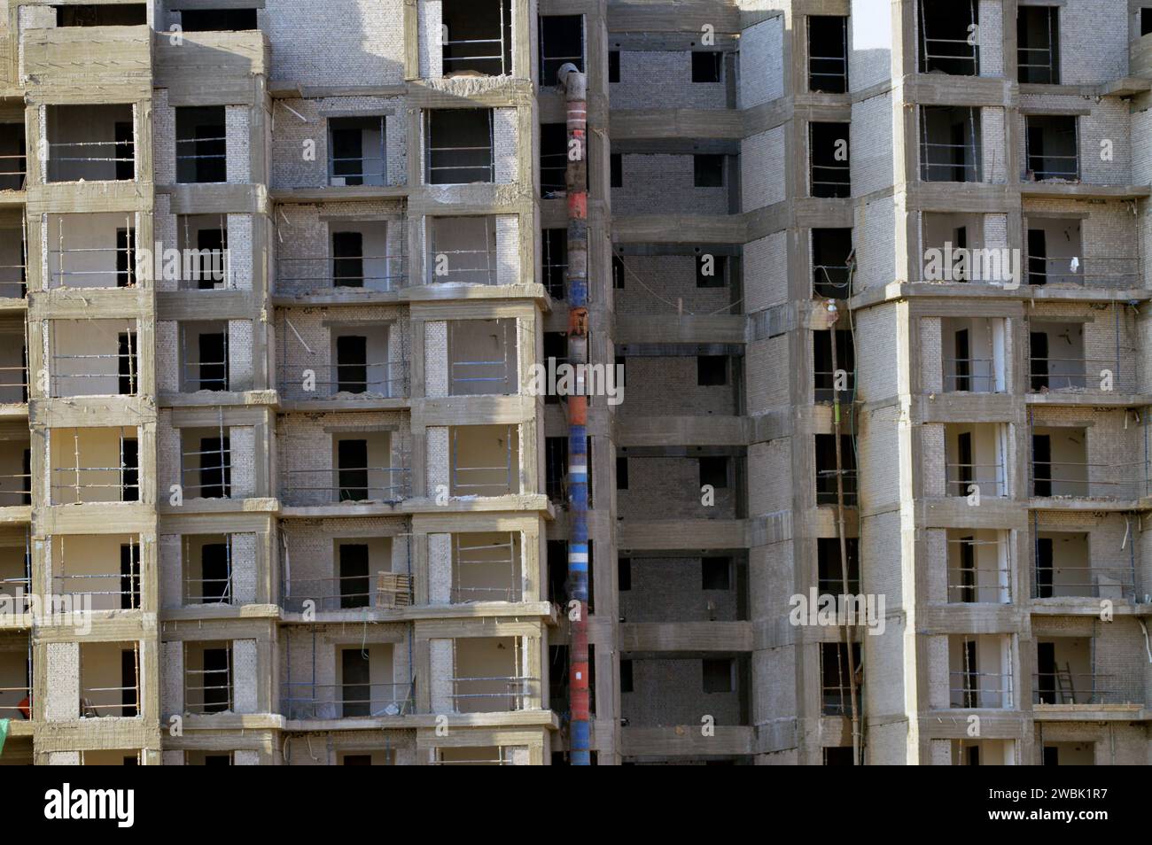 Giza, Egypt, January 7 2024: New residential high rise in Egypt, real ...